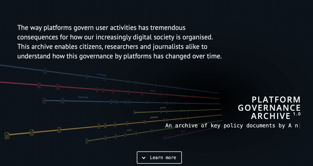 Explore – Platform Governance Archive